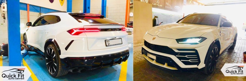 Lamborghini URUS Engine Oil Change Service in Dubai- Quick Fit Auto